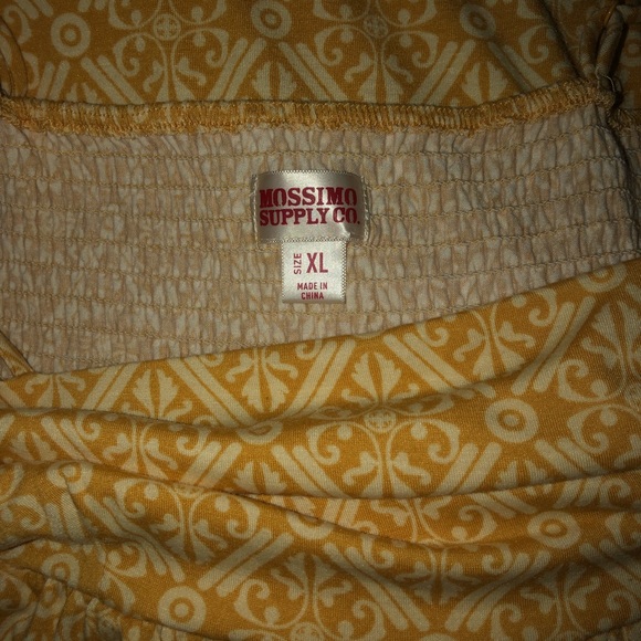 Mossimo Supply Co. | Dresses | Fall Gold Yellow Mustard Maxi Long Dress ...